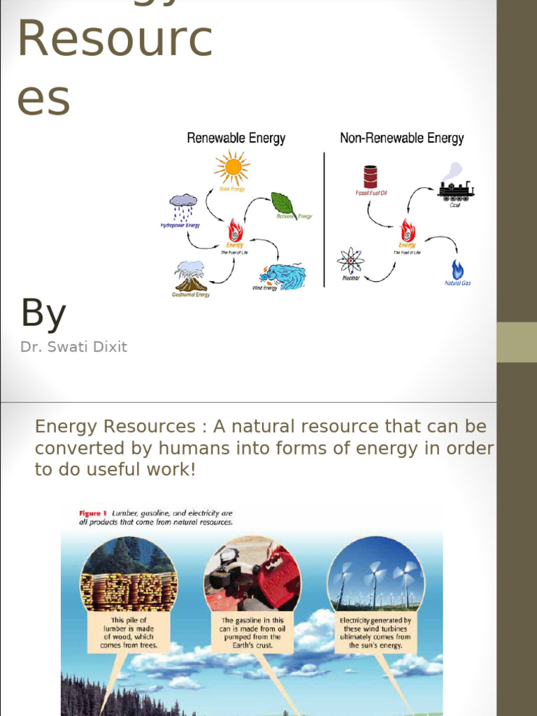 Lecture - 4 - Energy Resources | PDF | Coal | Solar Energy
