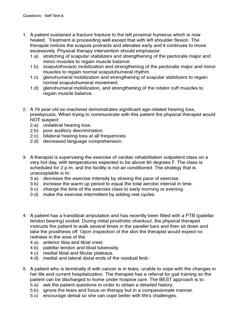 APC Written Exam Preparation - MCQ + Answers - Leia | PDF | Anatomical ...