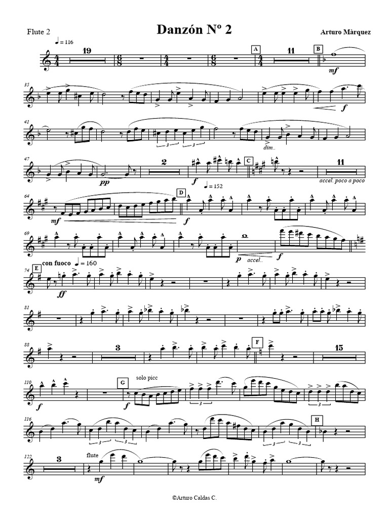 02 - DANZÒN 2 - Flute 2 | PDF