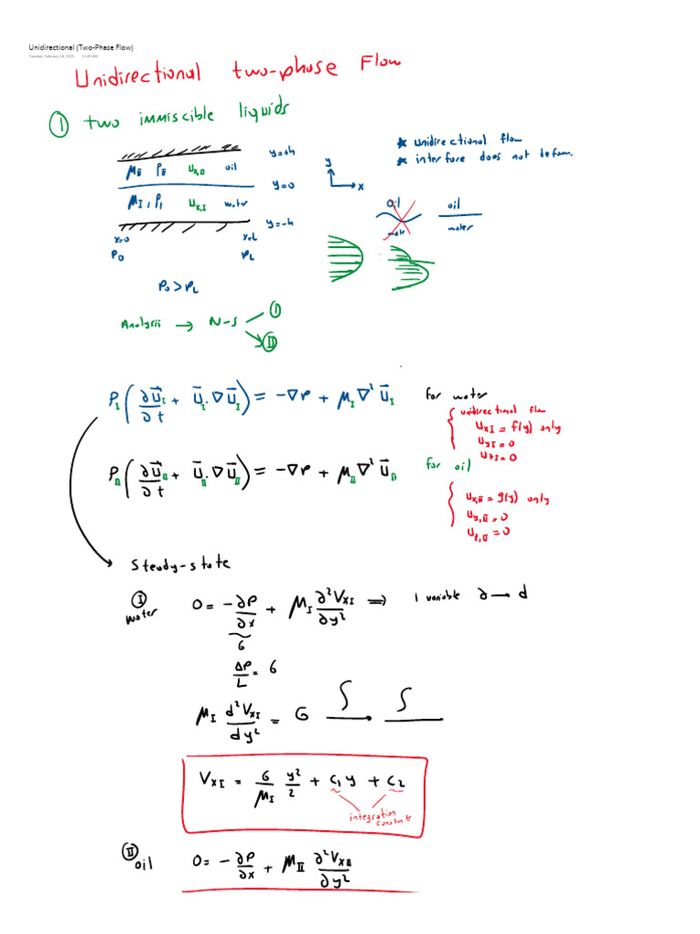 5C Unidirectional Flow Two - Phase | PDF