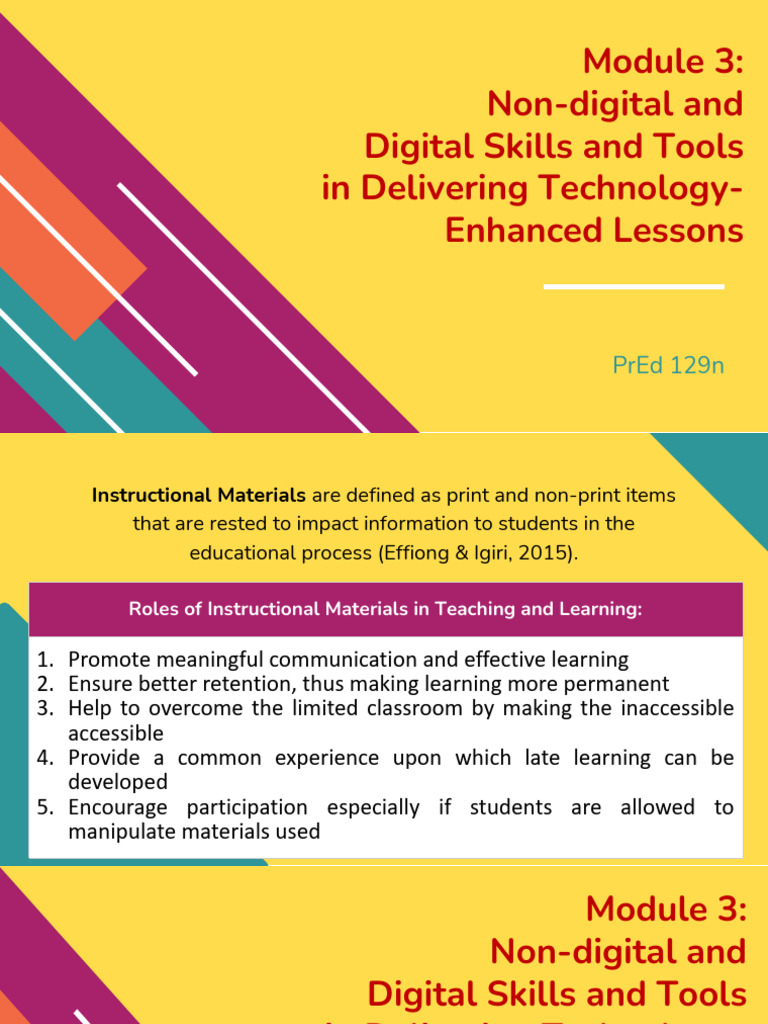 Non-Digital Tools for Enhanced Learning | PDF | Learning | Drawing