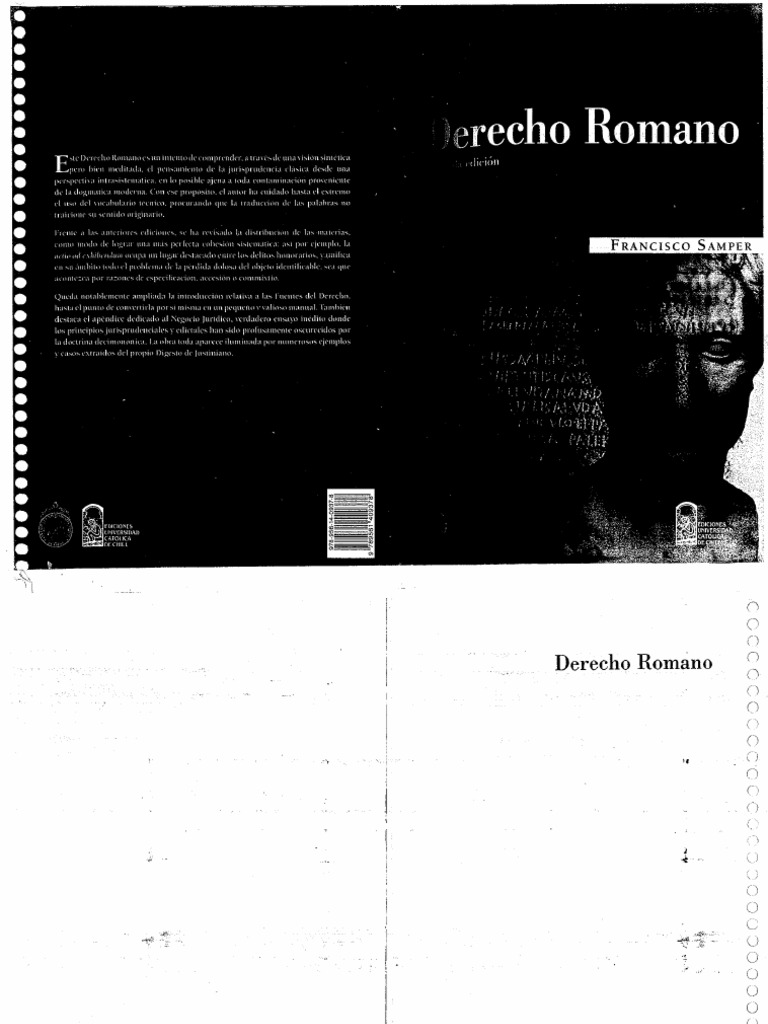 Derecho Romano - Francisco Samper Polo - UCC, 2a Ed. (2007) | PDF