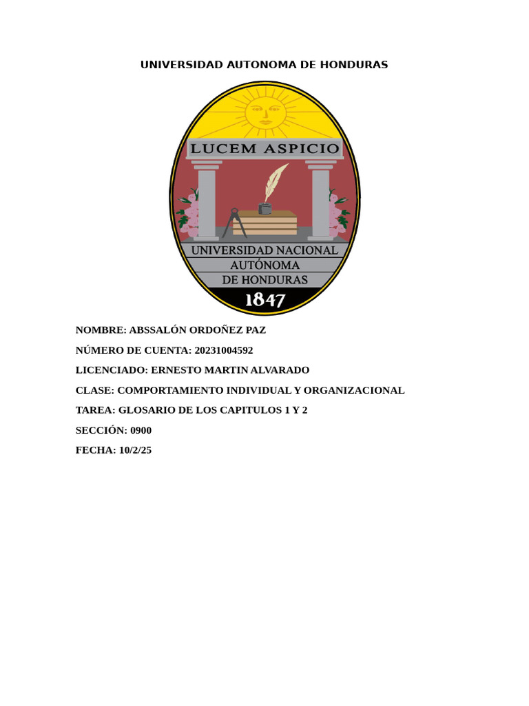 Glosario de Cio | PDF | Sicología | Comportamiento organizacional