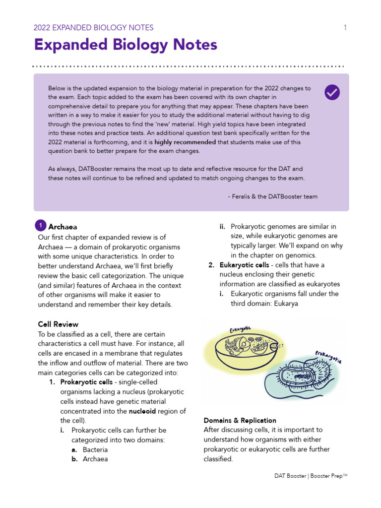 Feralis-Booster Expanded 2022 DAT Notes | PDF | Gene | Archaea