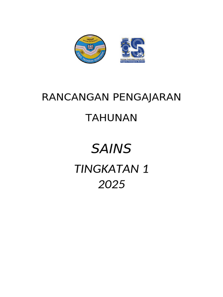 Cover RPT Sains | PDF