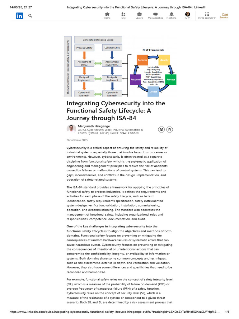 Cybersecurity in Functional Safety Lifecycle | PDF | Computer Security ...