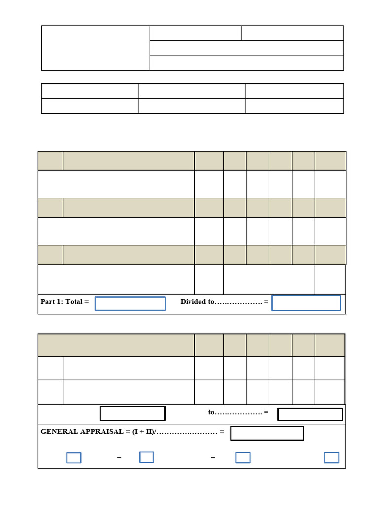 Evaluation Form | PDF