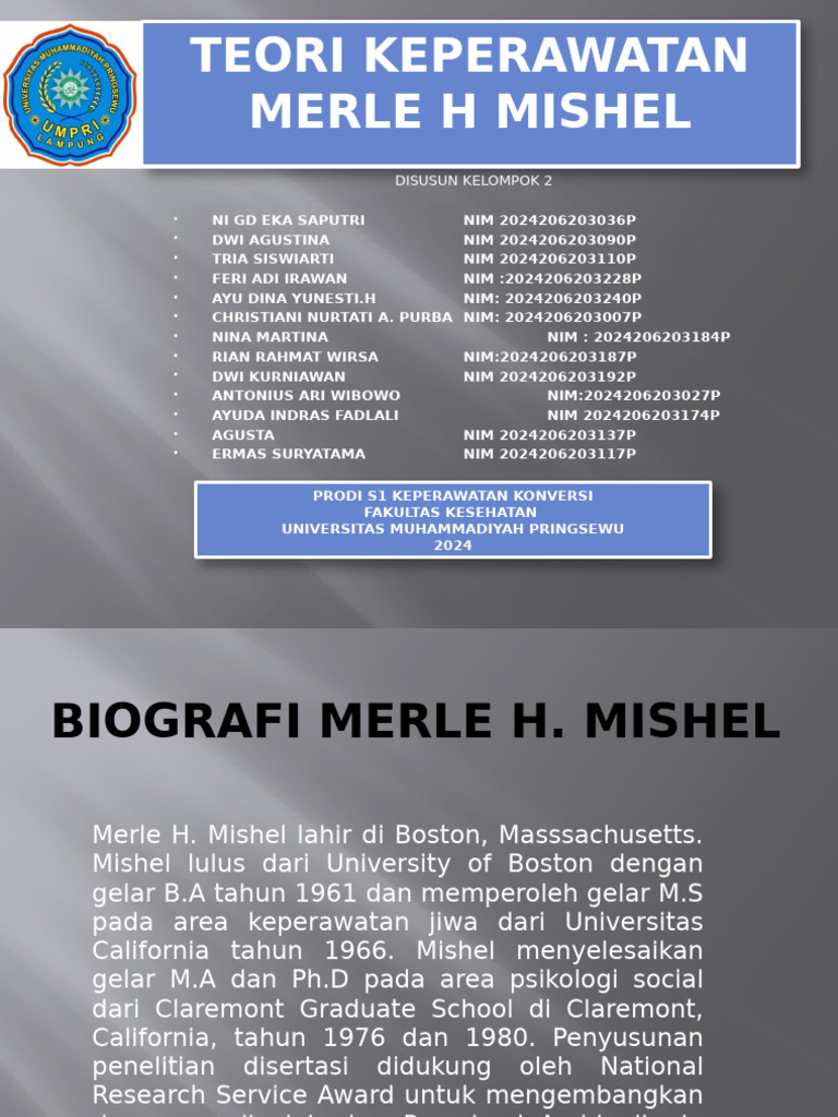 Teori Keperawatan Merle H. Mishel | PDF