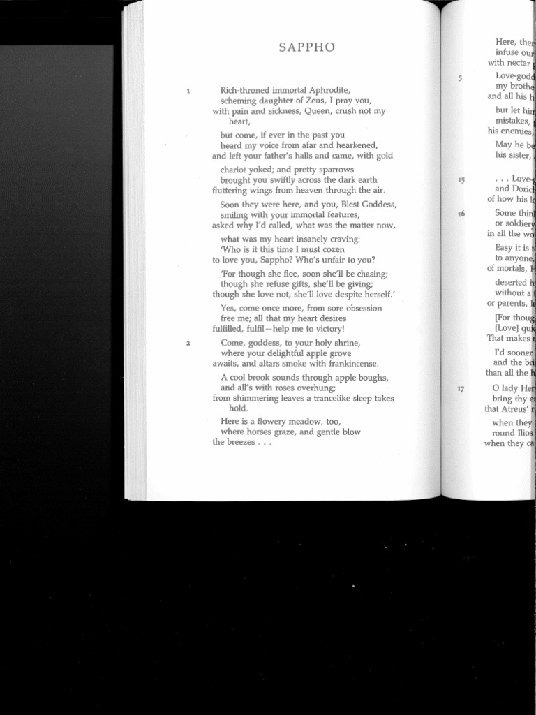 Sappho Poetry | PDF