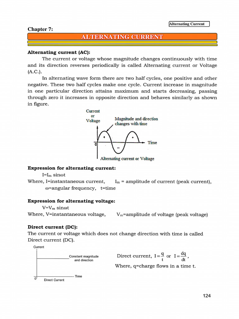 Alternating Current | PDF