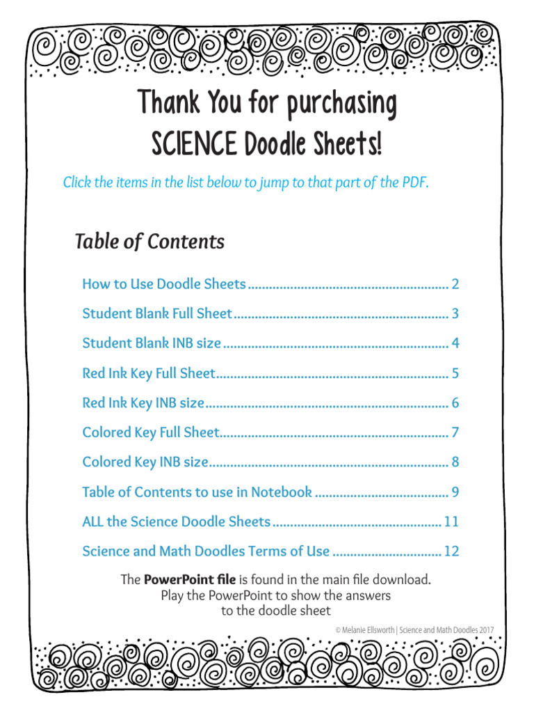 3 Science Doodle Notes | PDF | Earth | Water