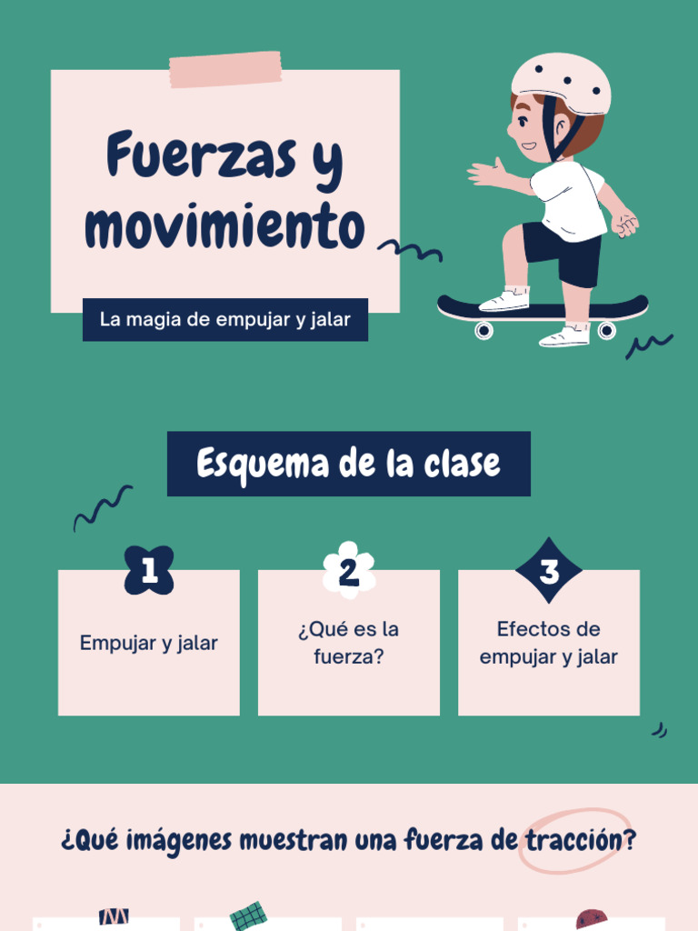 Fuerzas: Empujar y Jalar en Movimiento | PDF