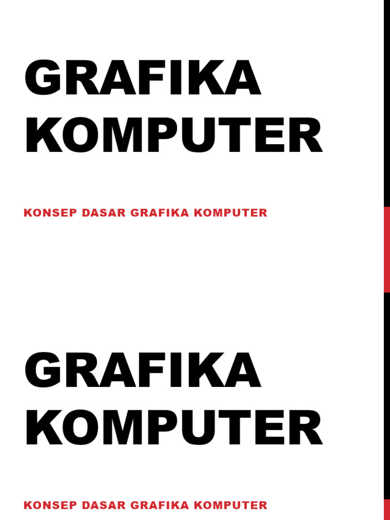 Grafika Komputer 1 | PDF