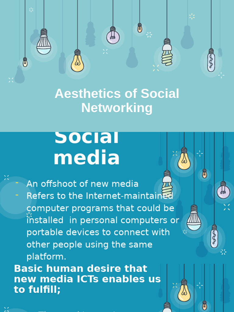 Aesthetics of Social Networking | PDF | Social Networking Service ...