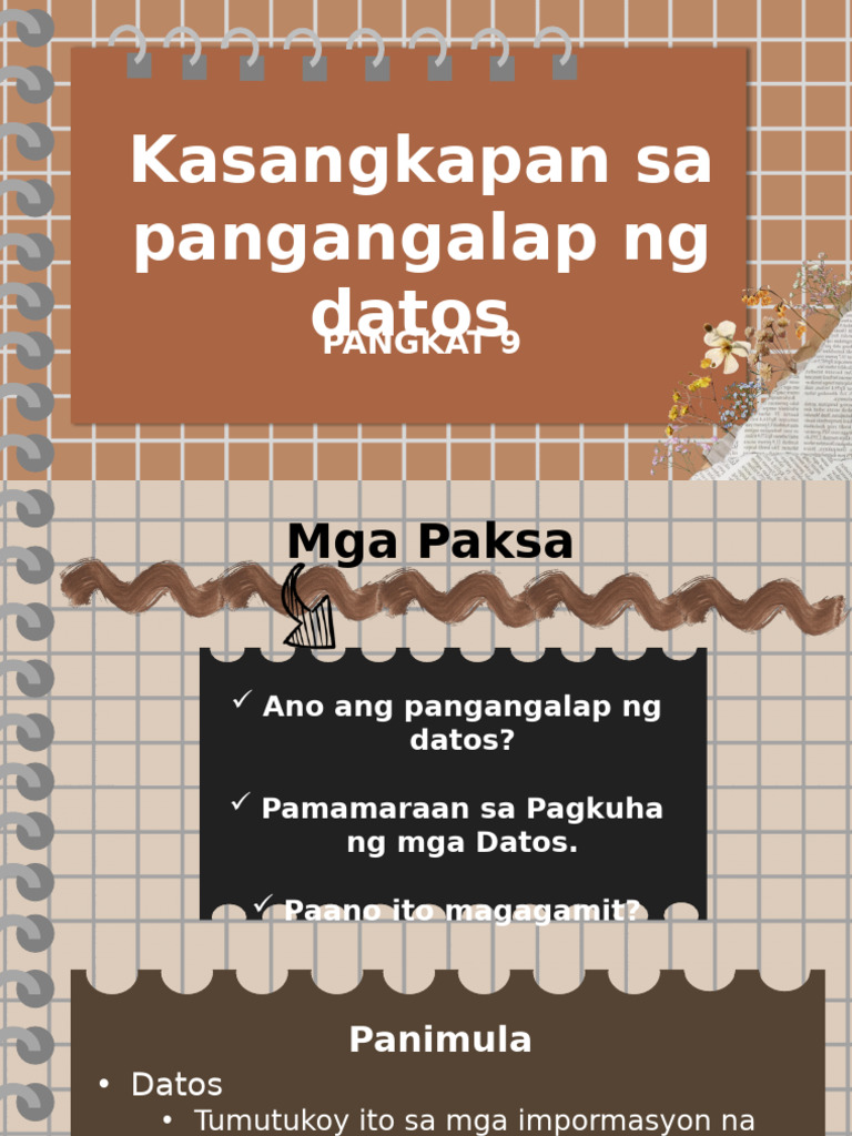 Pangangalap NG Datos | PDF