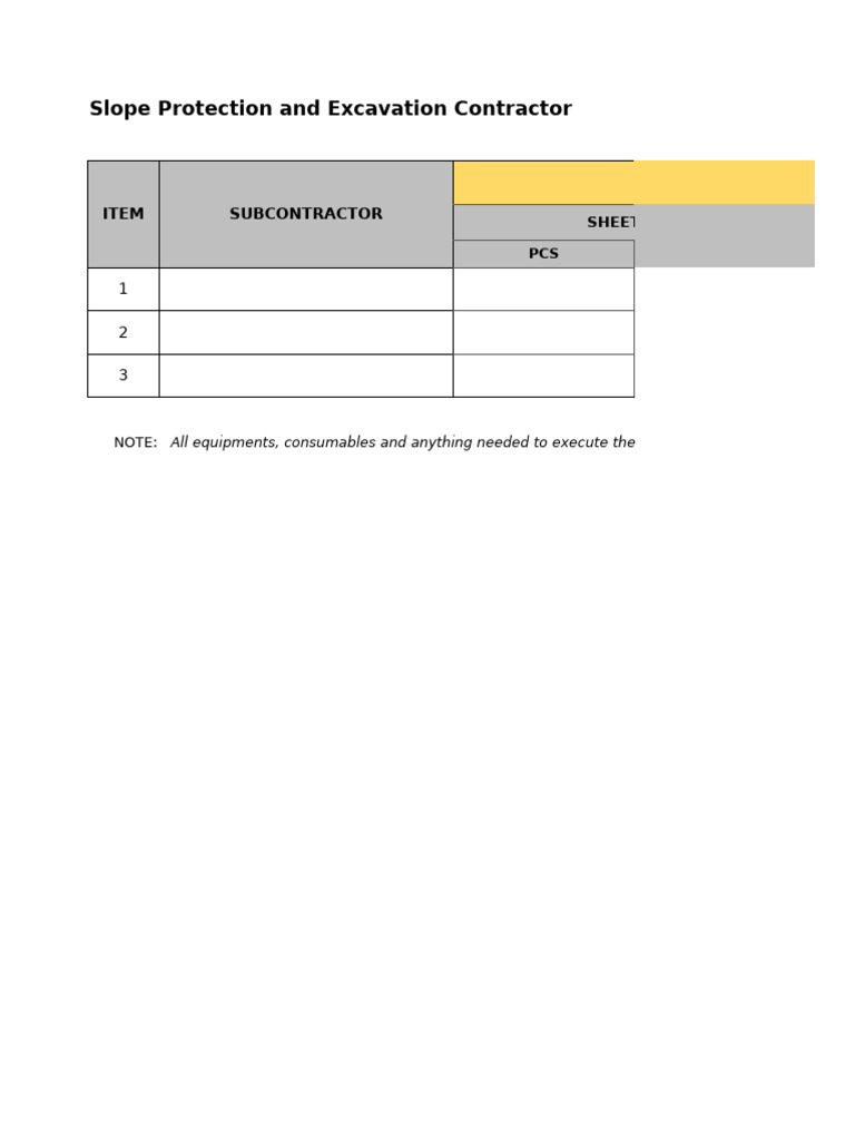 Slope Protection and Excavation Contractor | PDF