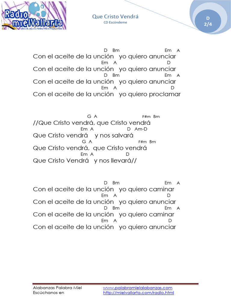 Que_Cristo_Vendra | PDF