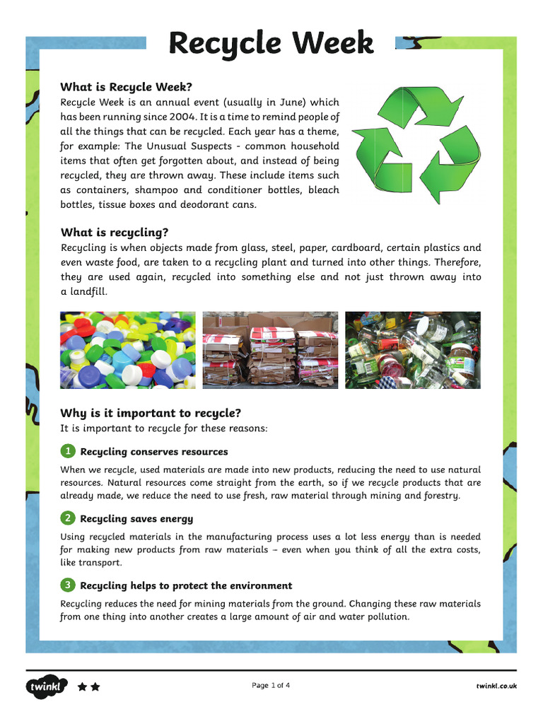 1er Sem - Reading-Recycle-Week-Comprehension-EXS-level-with-Answers (3 ...