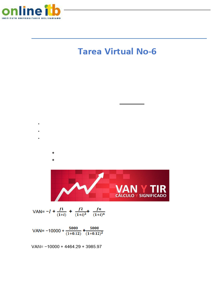 Tarea Virtual 6 Administraci N Financiera PDF | PDF