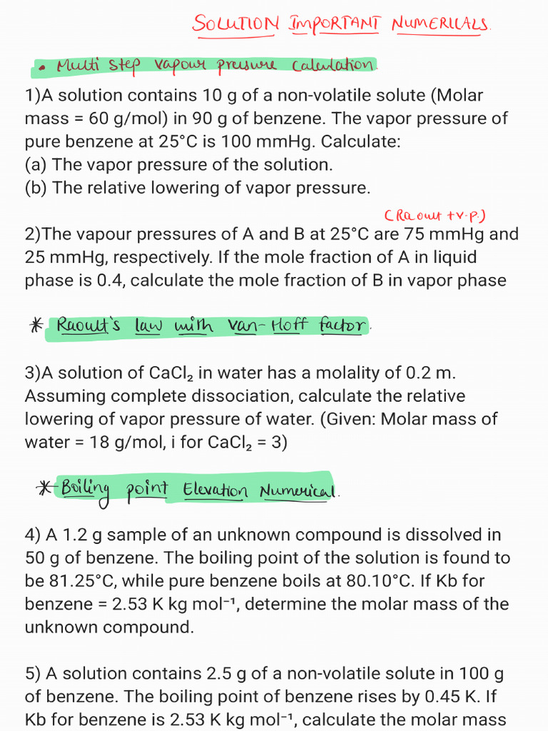 Solution Numericals 250223 003456 | PDF