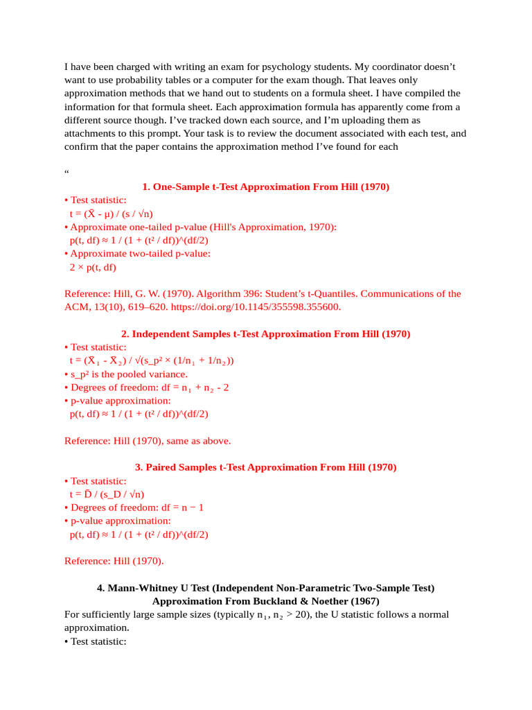Approximation Approach | PDF | Chi Squared Distribution | Analysis Of ...