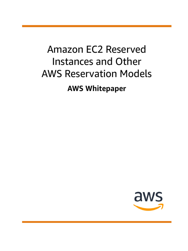 Cost Optimization Reservation Models | PDF | Amazon Web Services | Computing