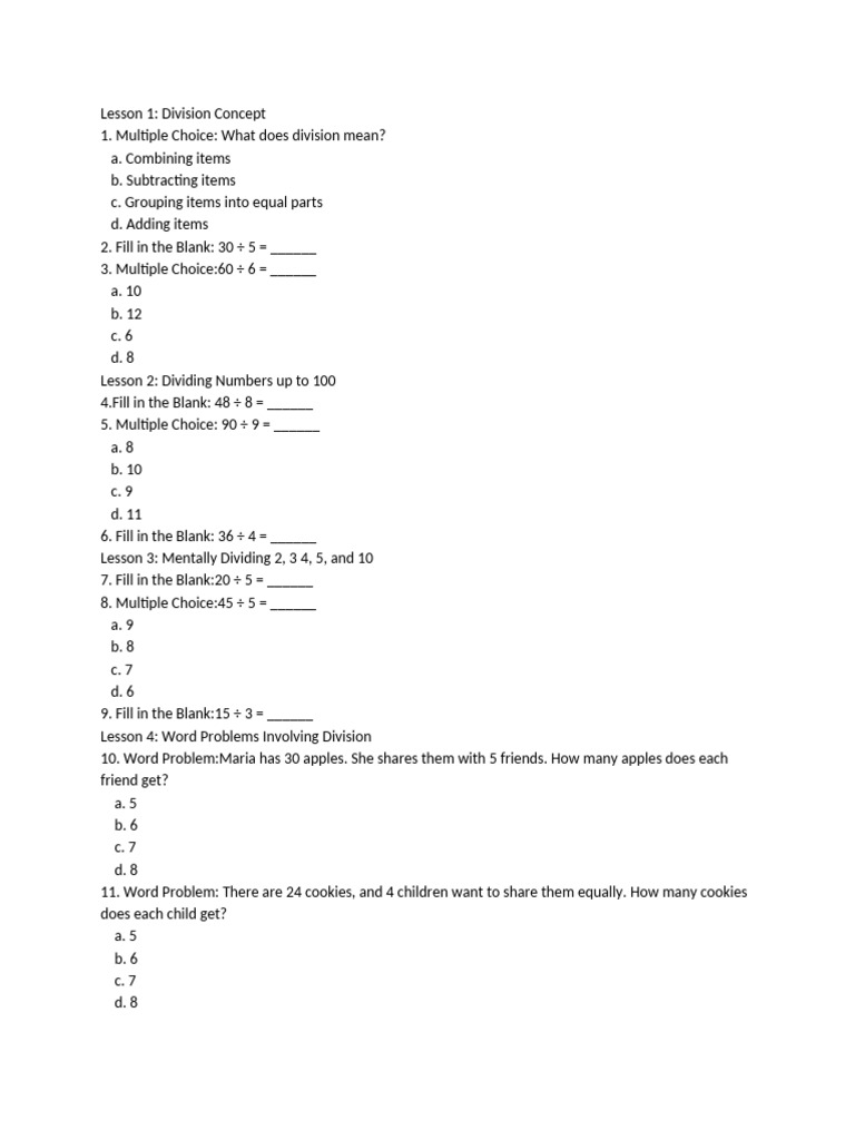 Understanding Division Concepts | PDF | Shape | Triangle