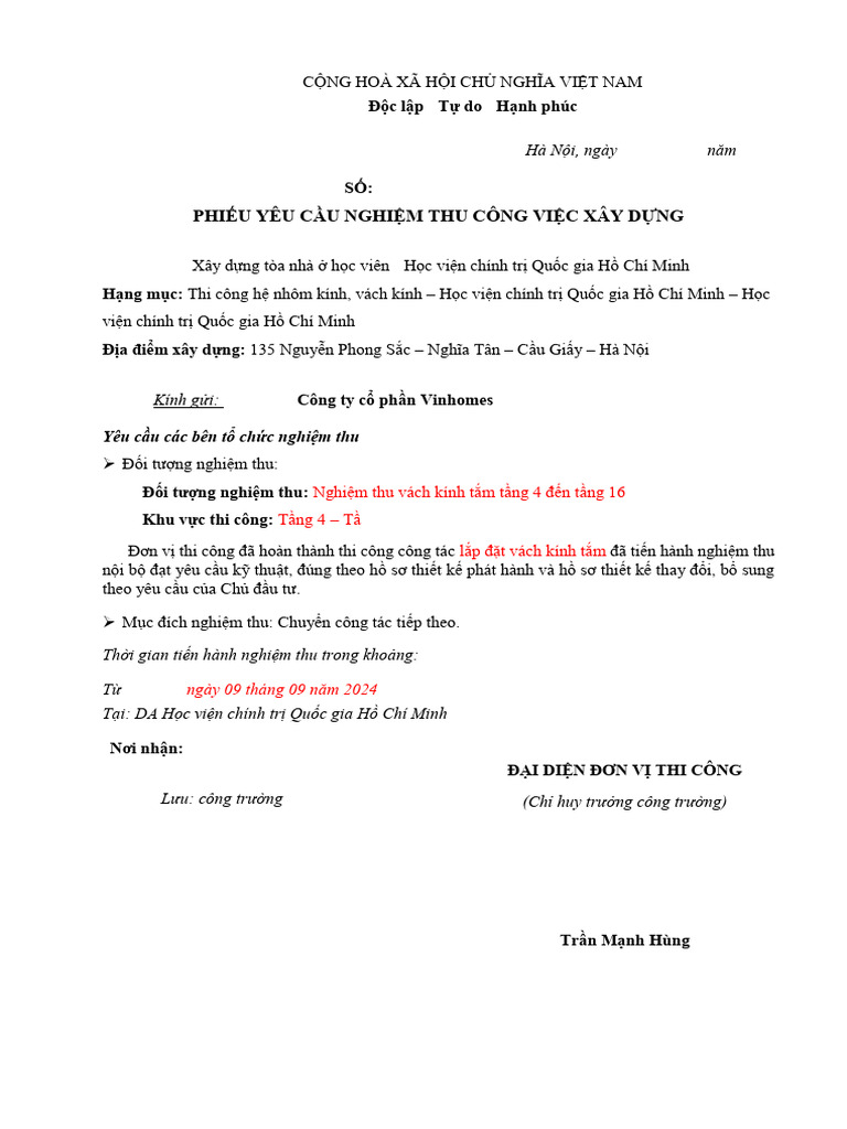 BBNT lắp đặt VH-EW (LC-VKT) | PDF