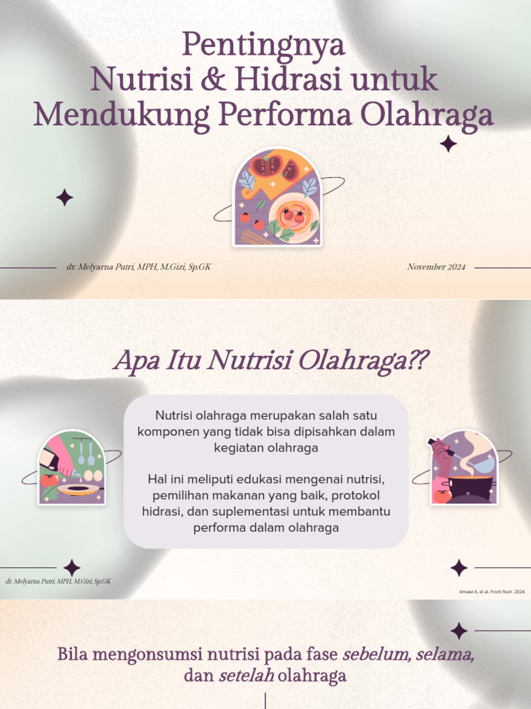 Pentingnya Hidrasi Dalam Mendukung Performa, DR Wawan SpKO | PDF