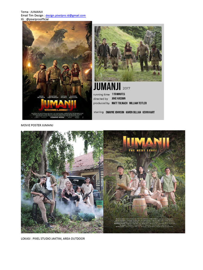 Jumanji-Themed Photoshoot Guide | PDF