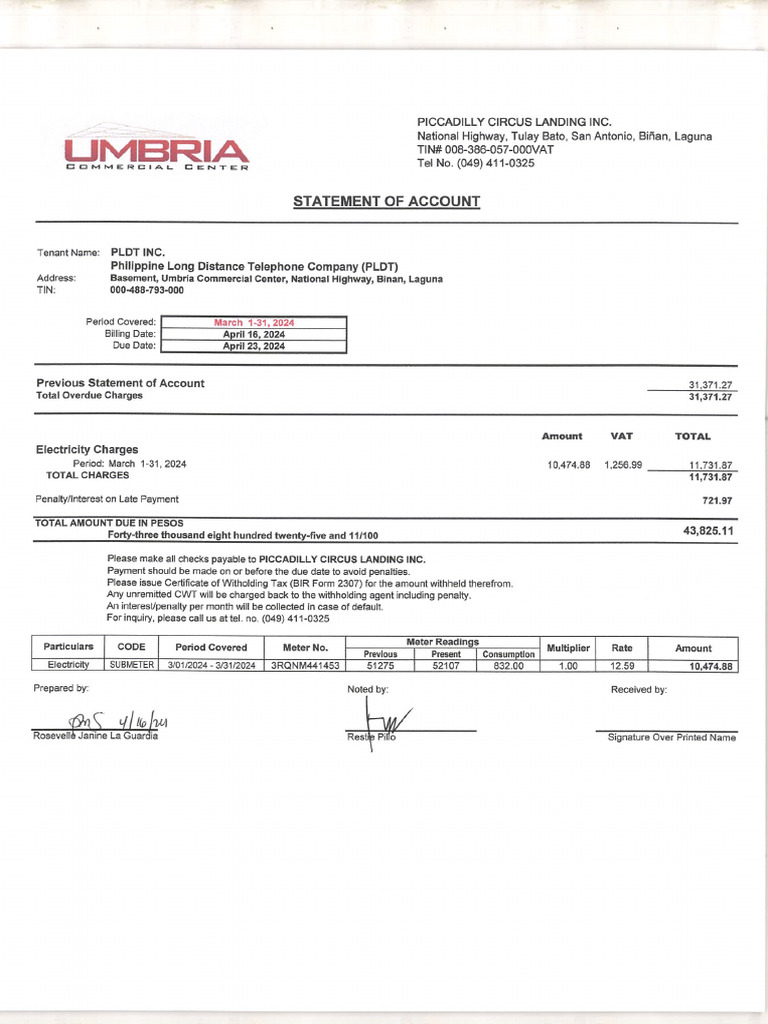April 2024 Soa-Pldt | PDF