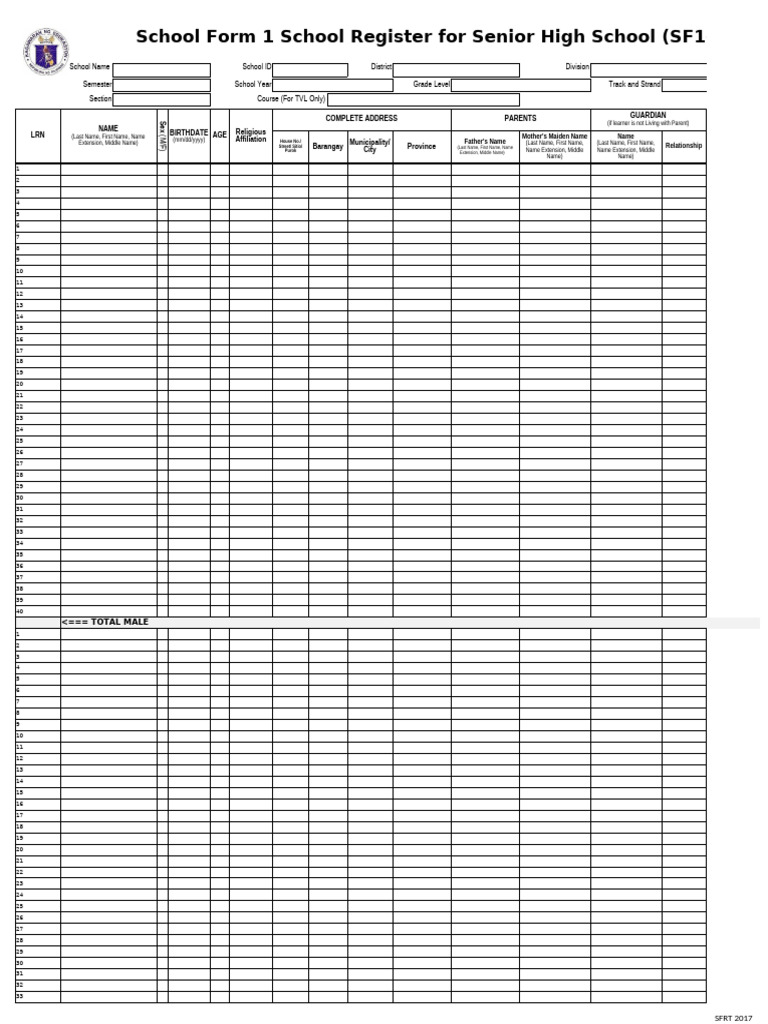 Senior High School Forms | PDF