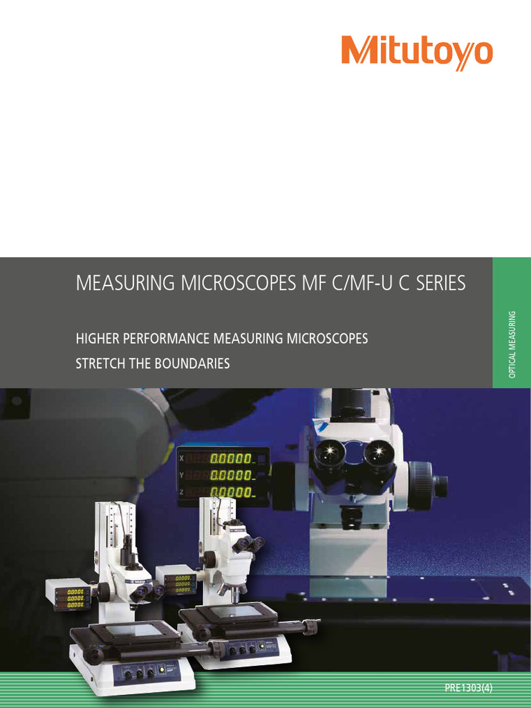 MF C MF U C Datasheet PRE1303 4 | PDF | Microscope | Optics