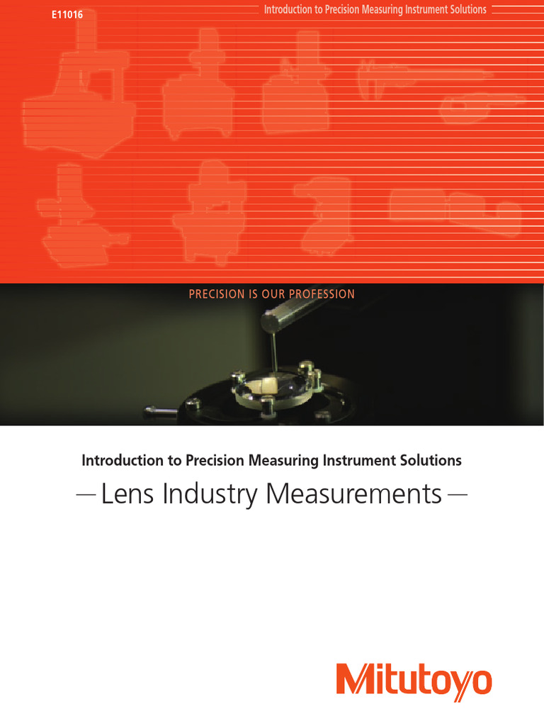 Introduction To Precision Measuring Instrument Solutions Catalog E11016 | PDF | Optics | Applied ...