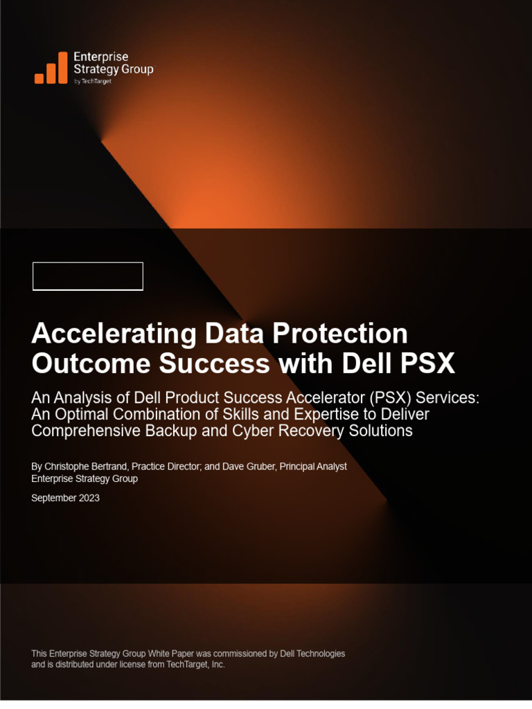 Esg Whitepaper PSX For Backup and Cyber Recovery | PDF | Performance ...