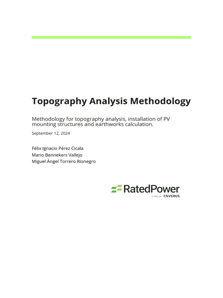 Topography Analysis Methodology | PDF | Equations | Interpolation