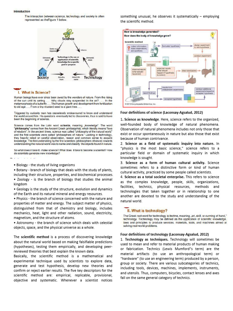 STS MODULE 1 | PDF | Science | Educational Technology