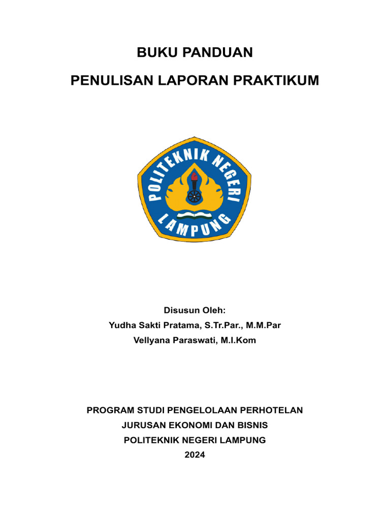 Buku Panduan Penulisan Laporan Praktikum (FIX) | PDF