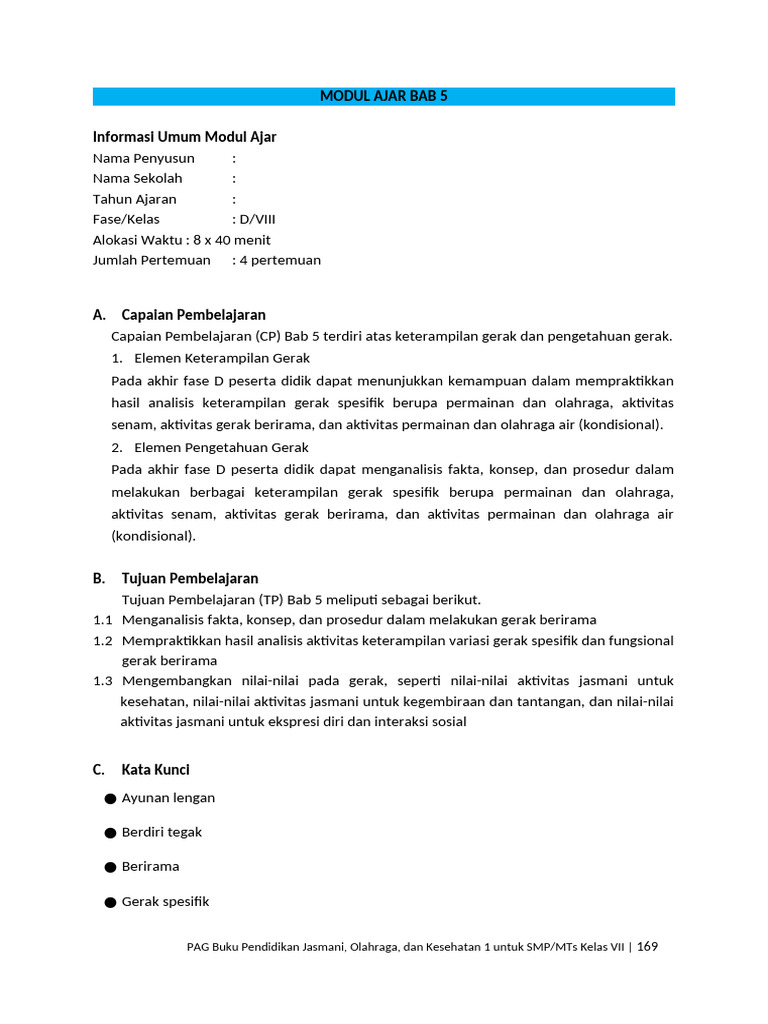 Modul Ajar Bab 5 | PDF