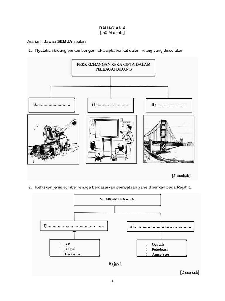 Soalan Pasa Reka Cipta Tingkatan 4 2024 | PDF