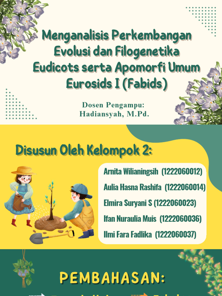 Kelompok 2 - PPT Eurosids I (Fabids) | PDF