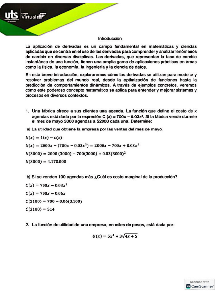 Aplicación de La Derivada A Problemas de Optimización. | PDF
