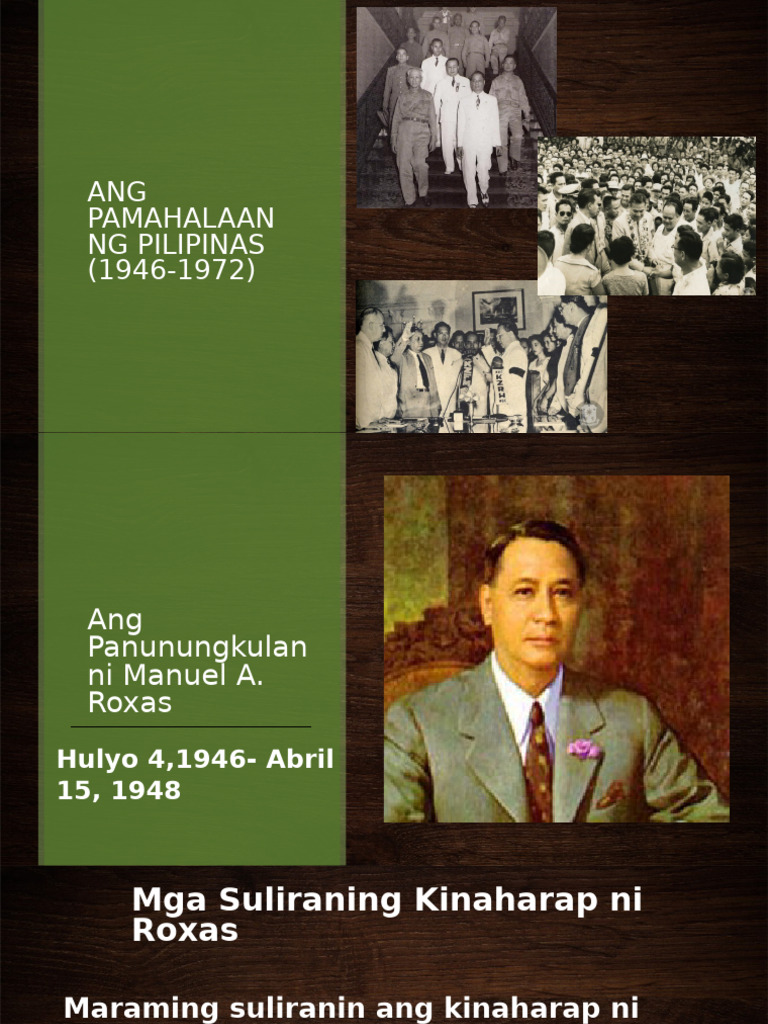 Ang Pamahalaan NG Pilipinas (1946-1972) Grade 6 Agila | PDF