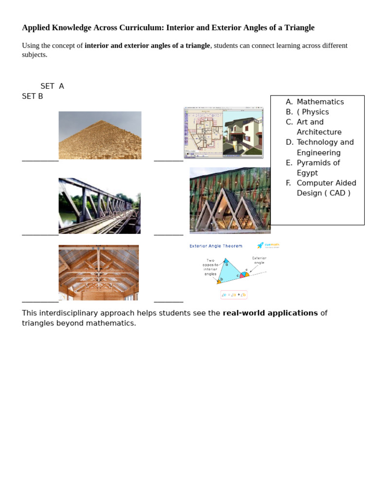 Applied Knowledge Across Curriculum | PDF
