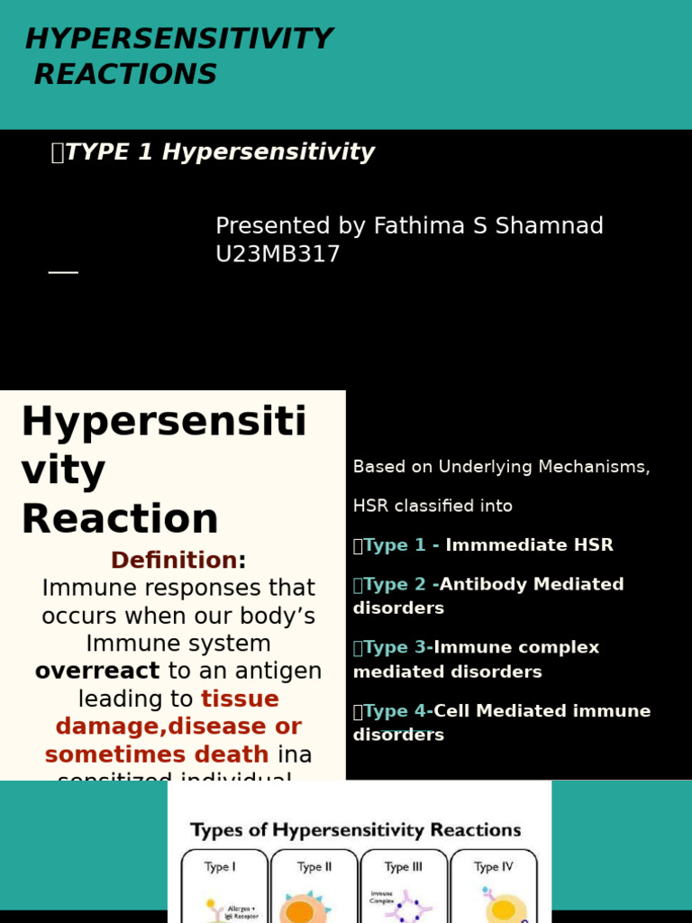 Understanding Type 1 Hypersensitivity | PDF | Allergy | Allergen