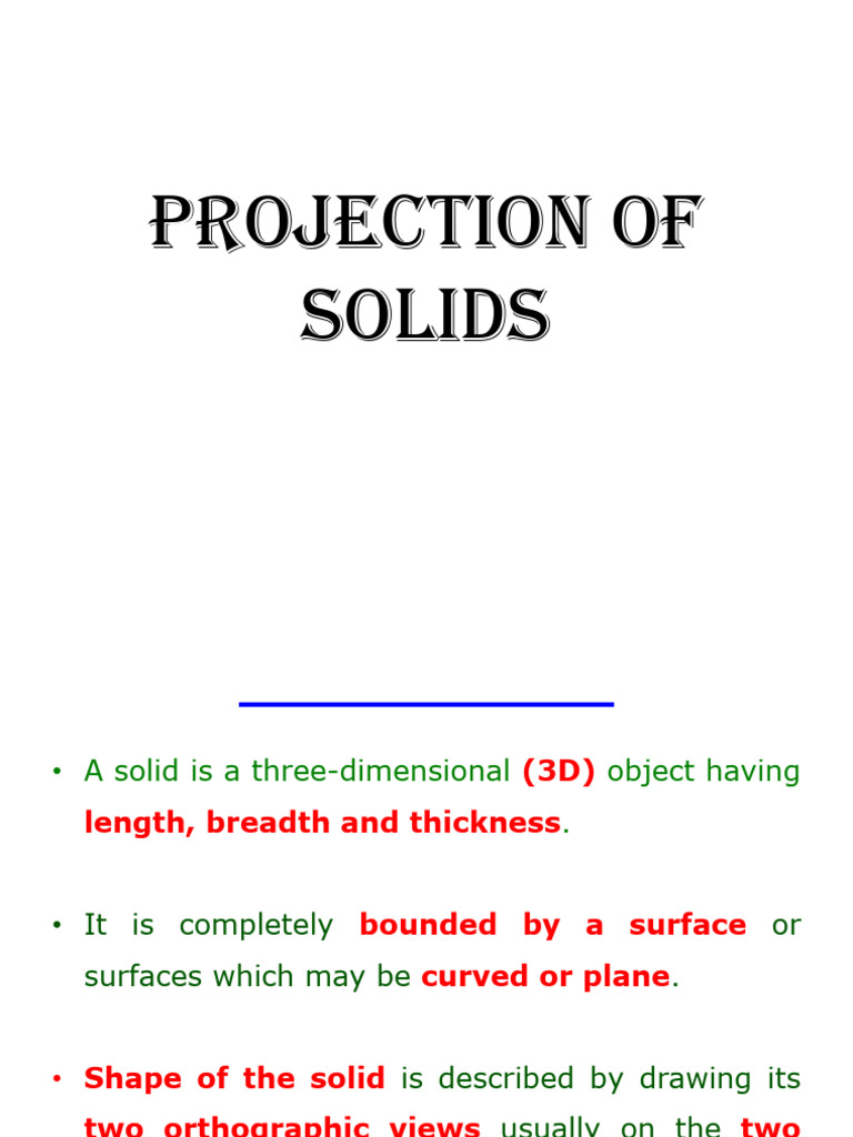 Understanding Projections of Solids | PDF | Triangle | Shape