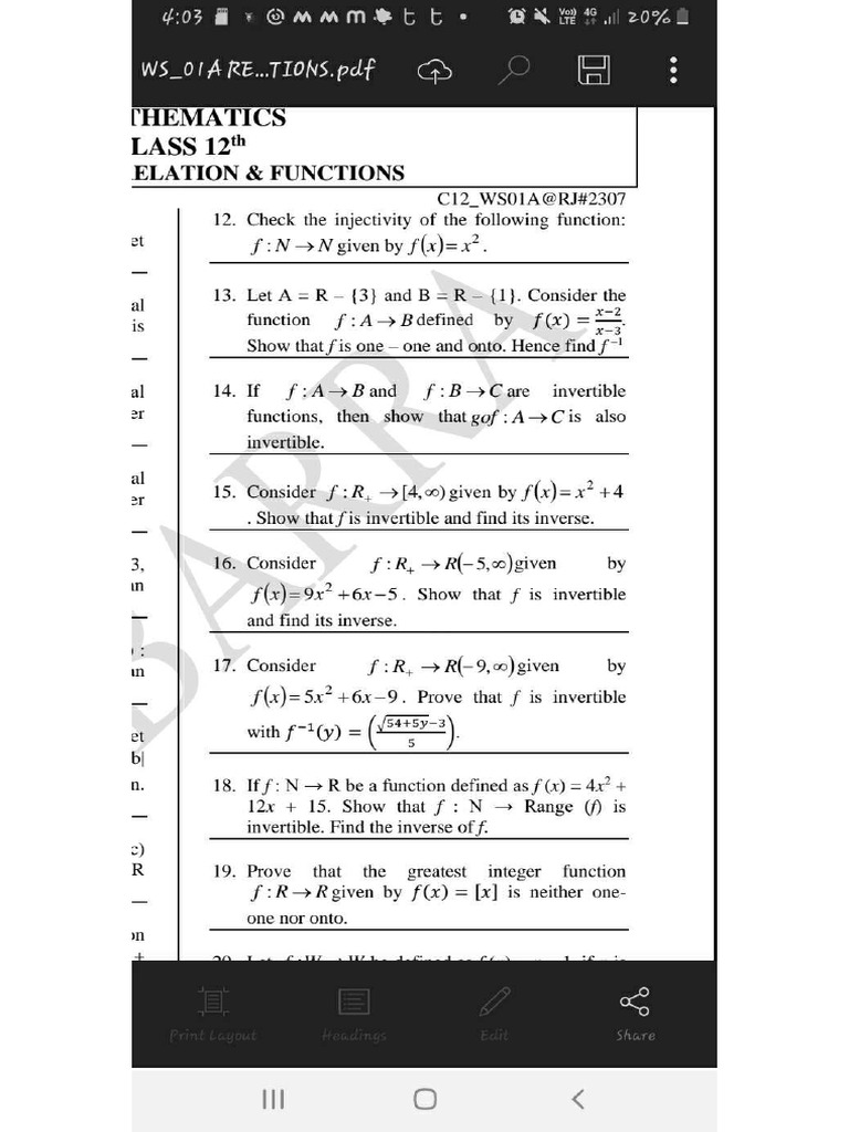 Worksheet Functions | PDF
