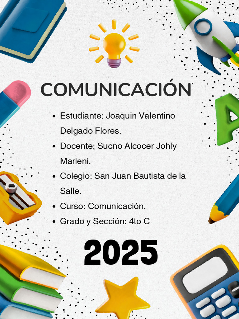 Documento A4 Portada Carátula Propuesta Estudio Creativo 3D Multicolor ...