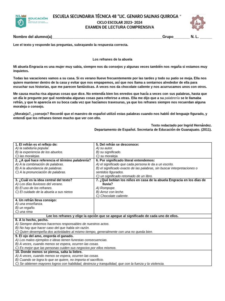 Refranes de la Abuela y su Sabiduría | PDF