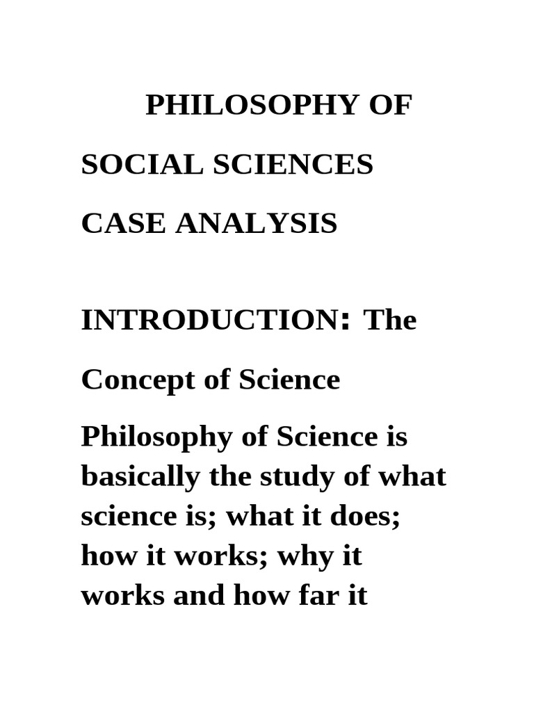 Philosophy of Social Sciences Overview | PDF | Science | Social Sciences